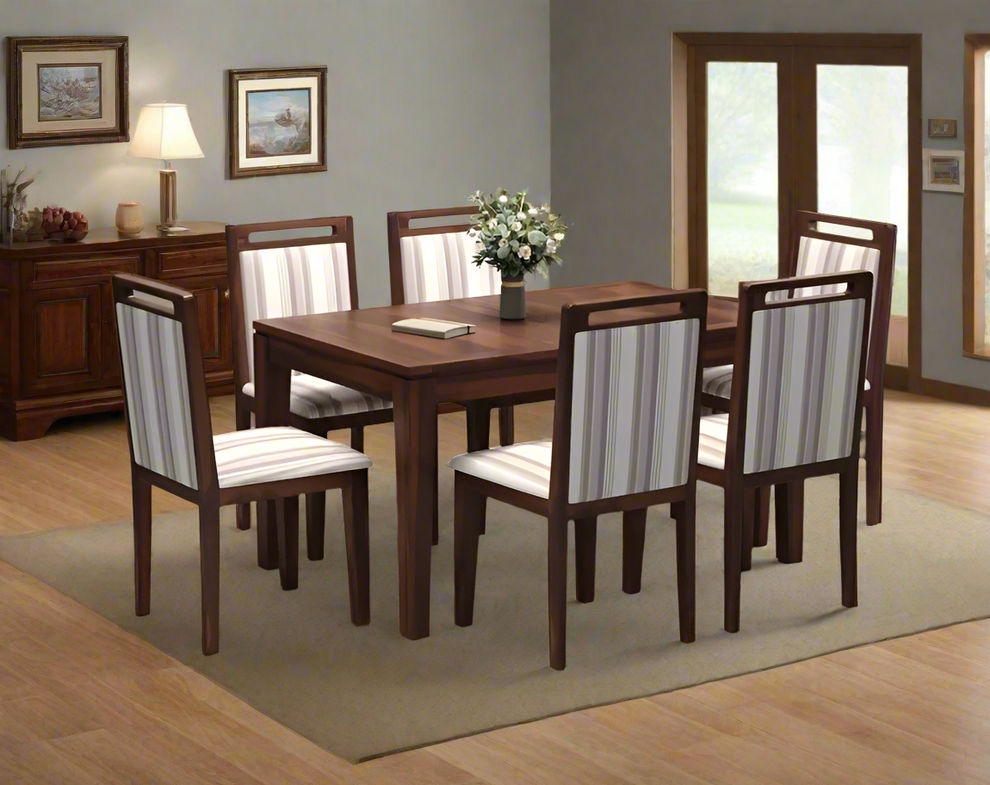 Striped Cushioning Dining Table – The Crafture