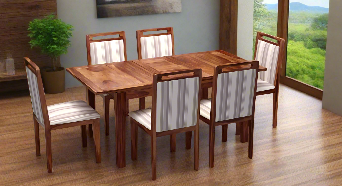 Striped Cushioning Dining Table – The Crafture